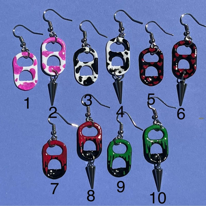 Pop Tab Earrings - Etsy