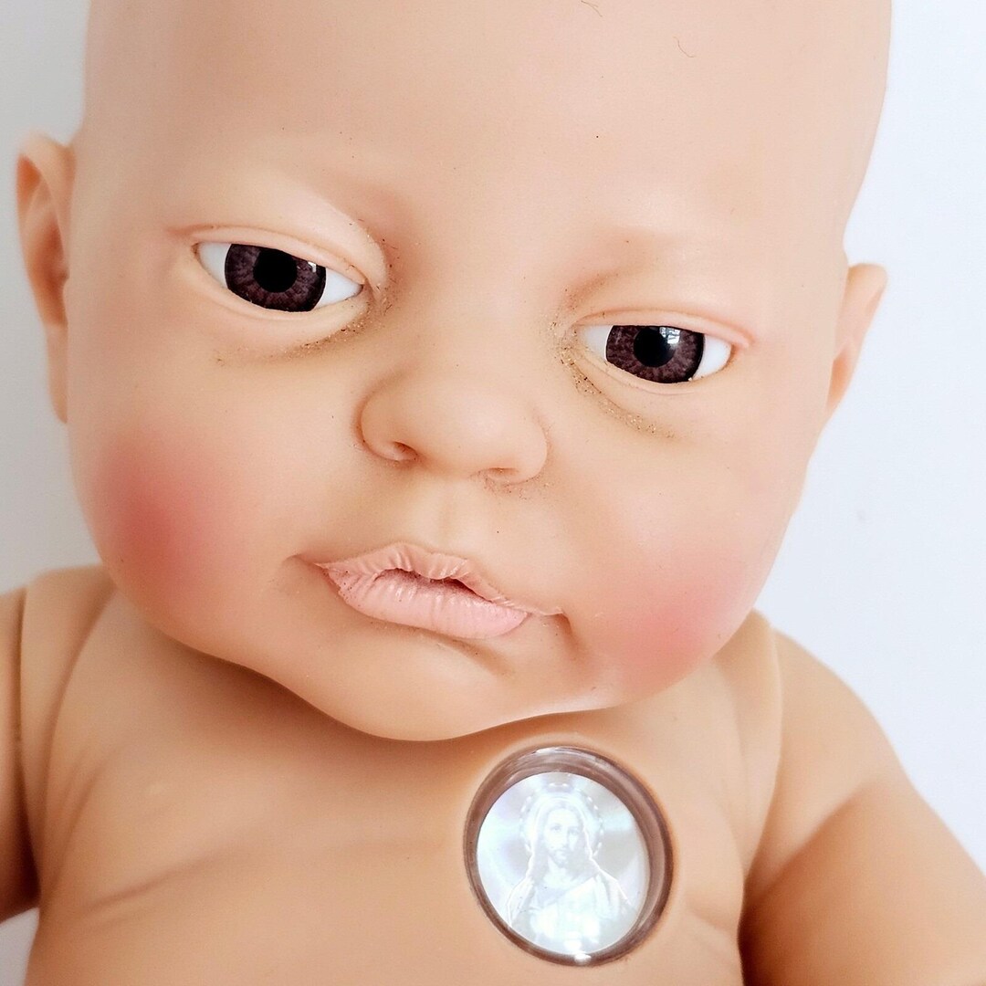 RARE God Holographic Jesus Heart Reborn Baby Lifelike Girl Doll M742 - Etsy