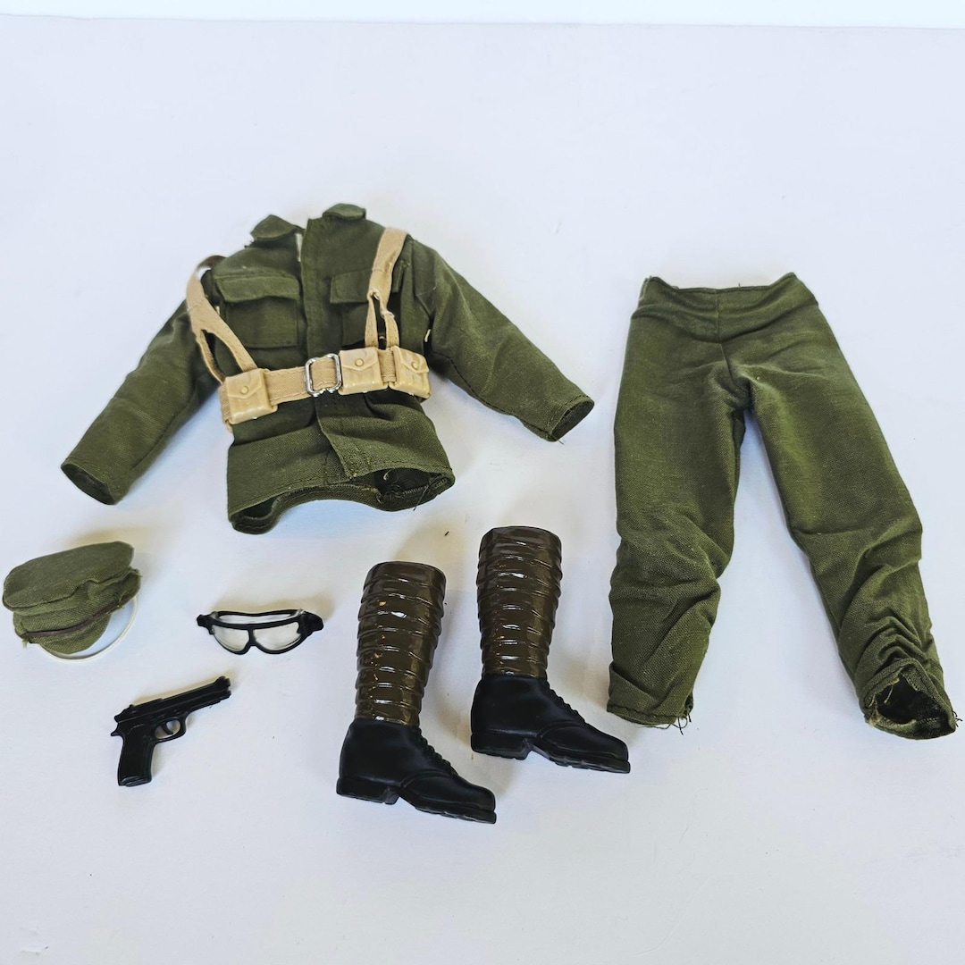Y2K G.I. JOE Action Figure Clothing Lot of 8 Camo Jacket Shirt Boots ...