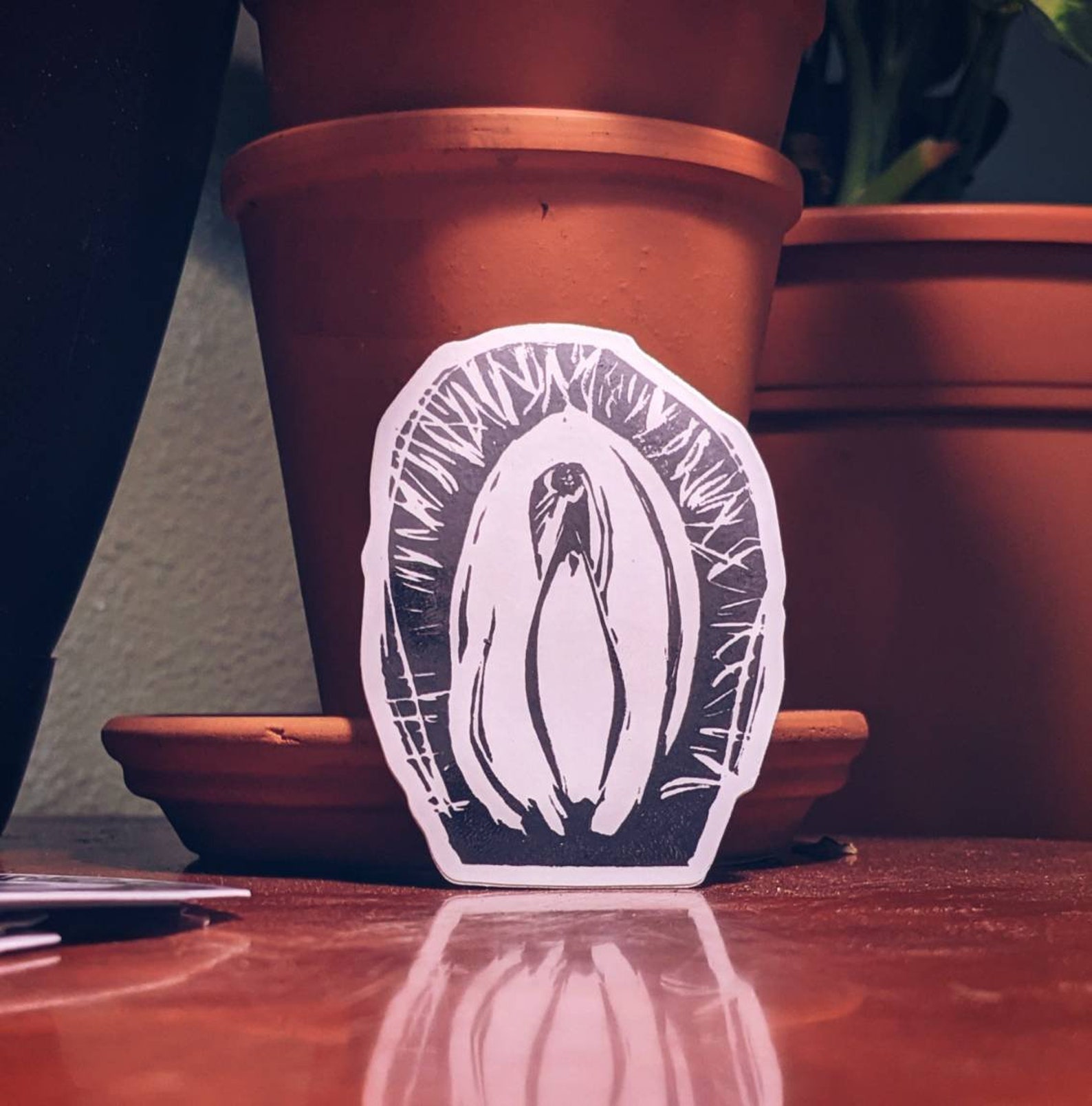 Vulvtacular Sticker Vulva or Vagina Sticker Water Proof 3 - Etsy