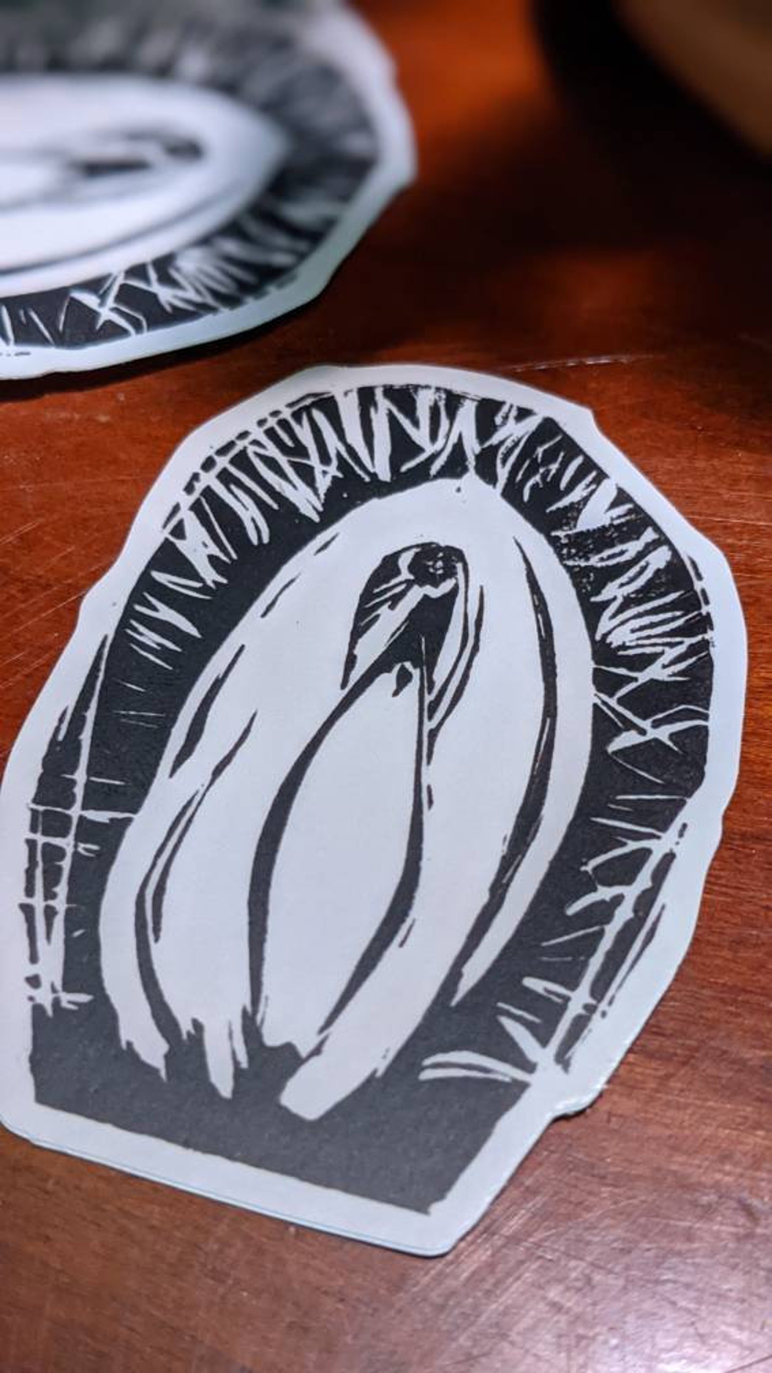 Vulvtacular Sticker Vulva or Vagina Sticker Water Proof 3 - Etsy