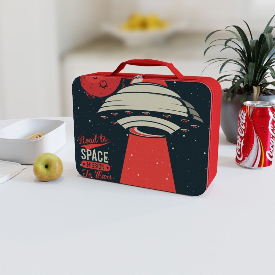 MARS SPACE MISSION Kids/adults Insulated Lunch Box Available in Red ...