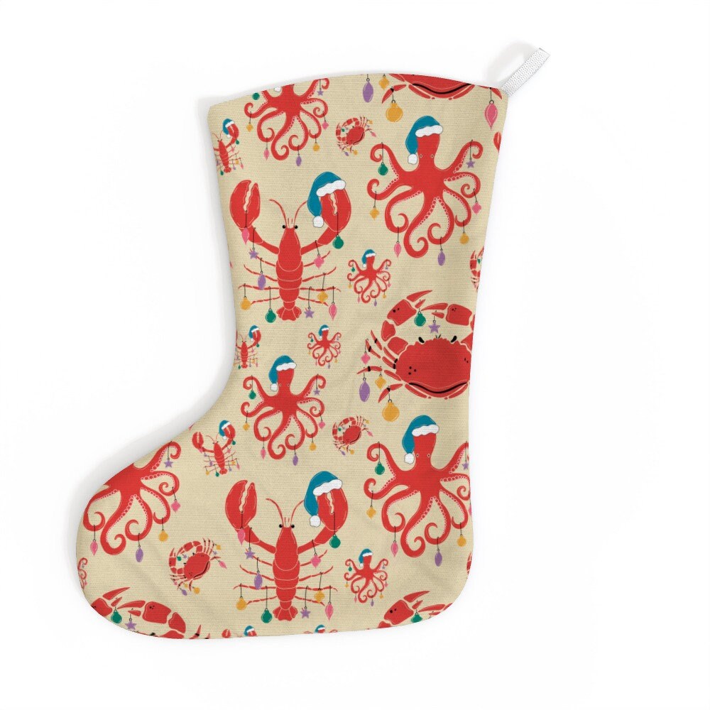 CRUSTACEAN CHRISTMAS Cute Colourful Festive Christmas Stocking - Etsy UK