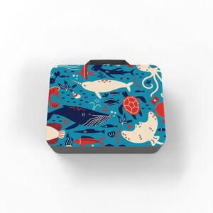 MARINE LIFE Kids/adults Insulated Lunch Box Available in Red, Black ...