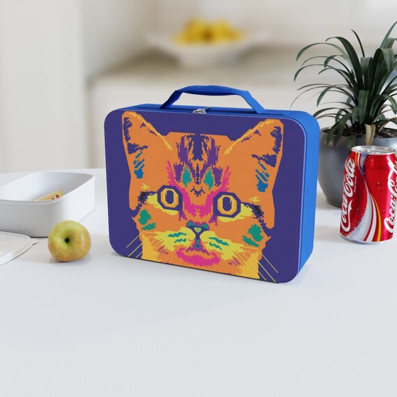 WARHOL'S CAT Kids/adults Insulated Lunch Box Available in - Etsy