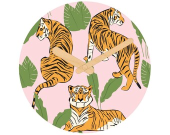 Tiger Wall Clock | Etsy