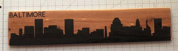 Baltimore Skyline Sign Maryland Signs Baltimore Sign - Etsy.de
