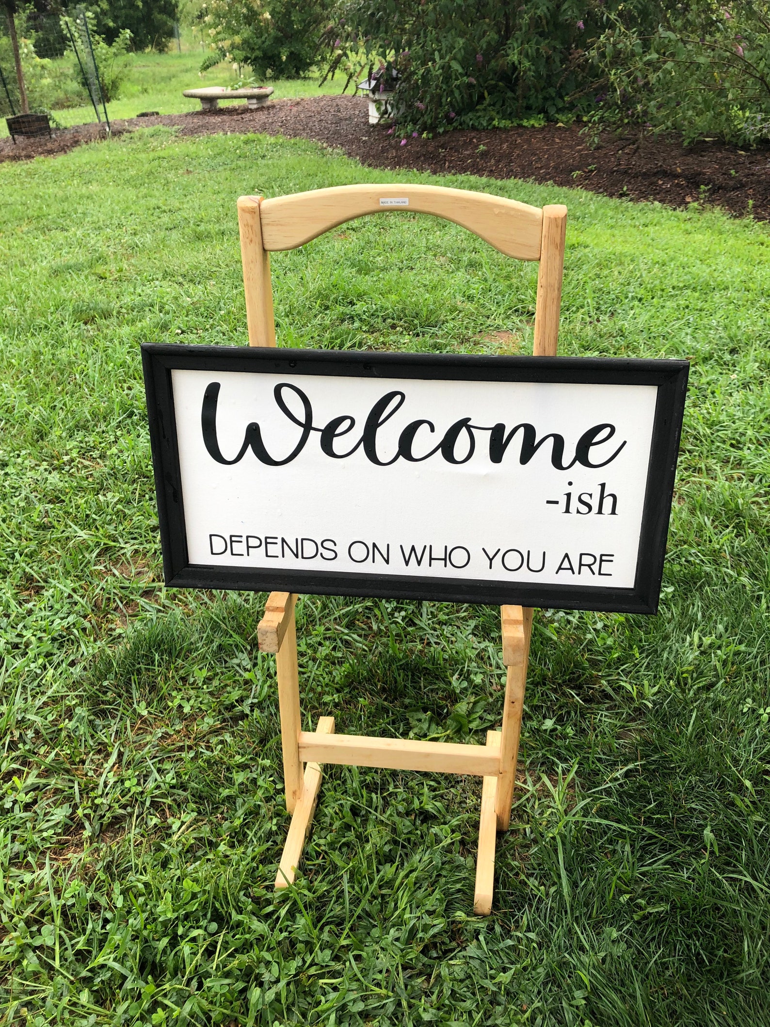 Welcome Ish Sign -framed Welcome Sign - Etsy