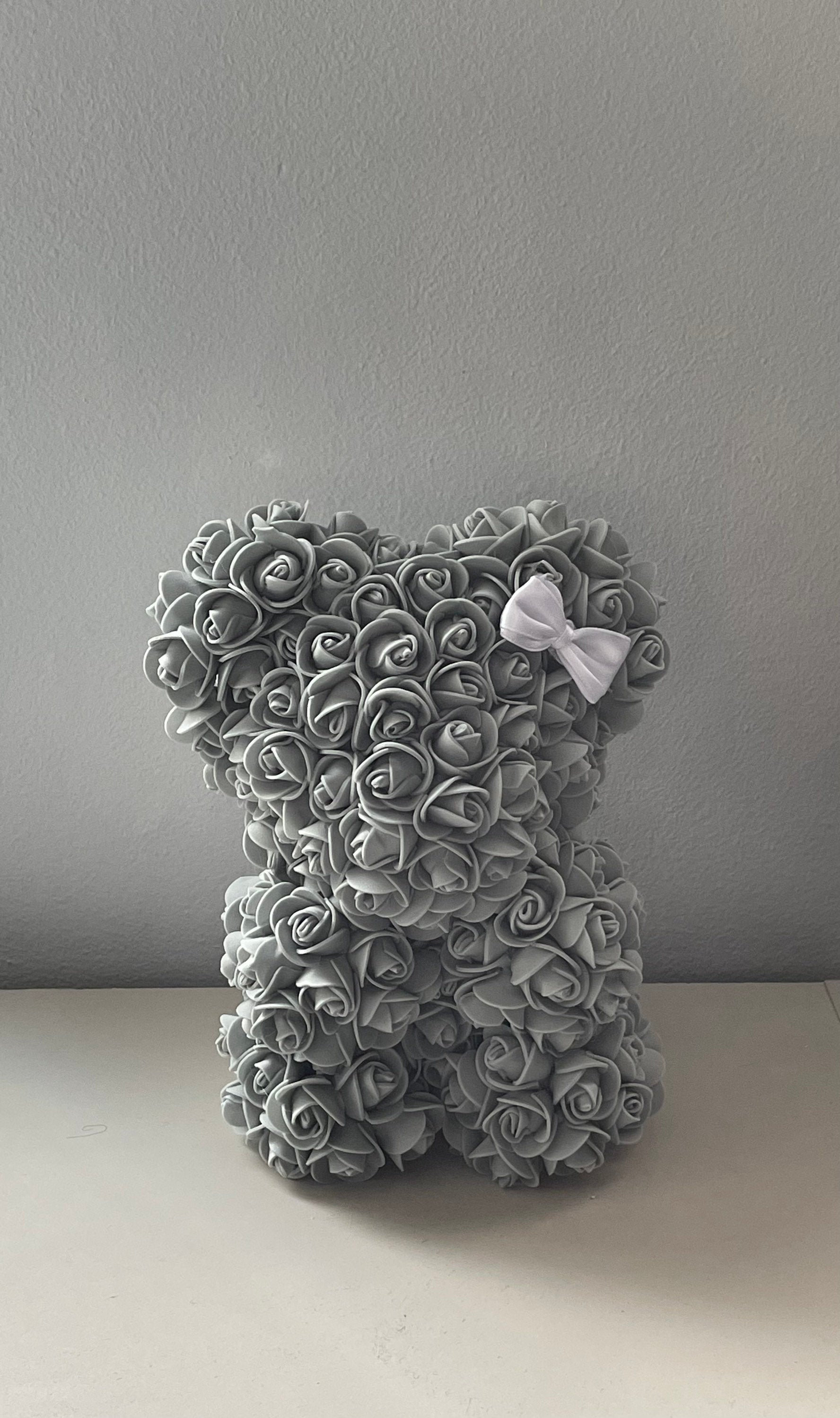 Oso rosa 20cm con rosas para siempre personalizar para | Etsy
