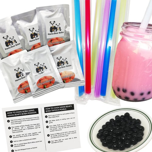 Instant Boba Kit Large Variety Pack SAMPLER Boba Bubble Tea | Etsy