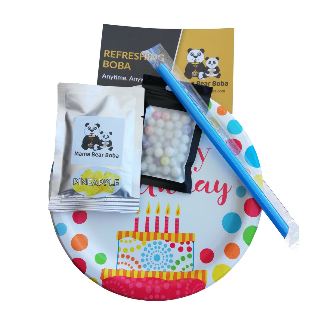 Boba Bubble Tea BIRTHDAY Party Favors choose Your Flavor With RAINBOW ...