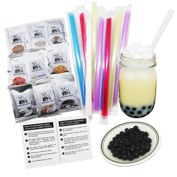 Instant Boba Kit Large Variety Pack SAMPLER Boba Bubble Tea - Etsy
