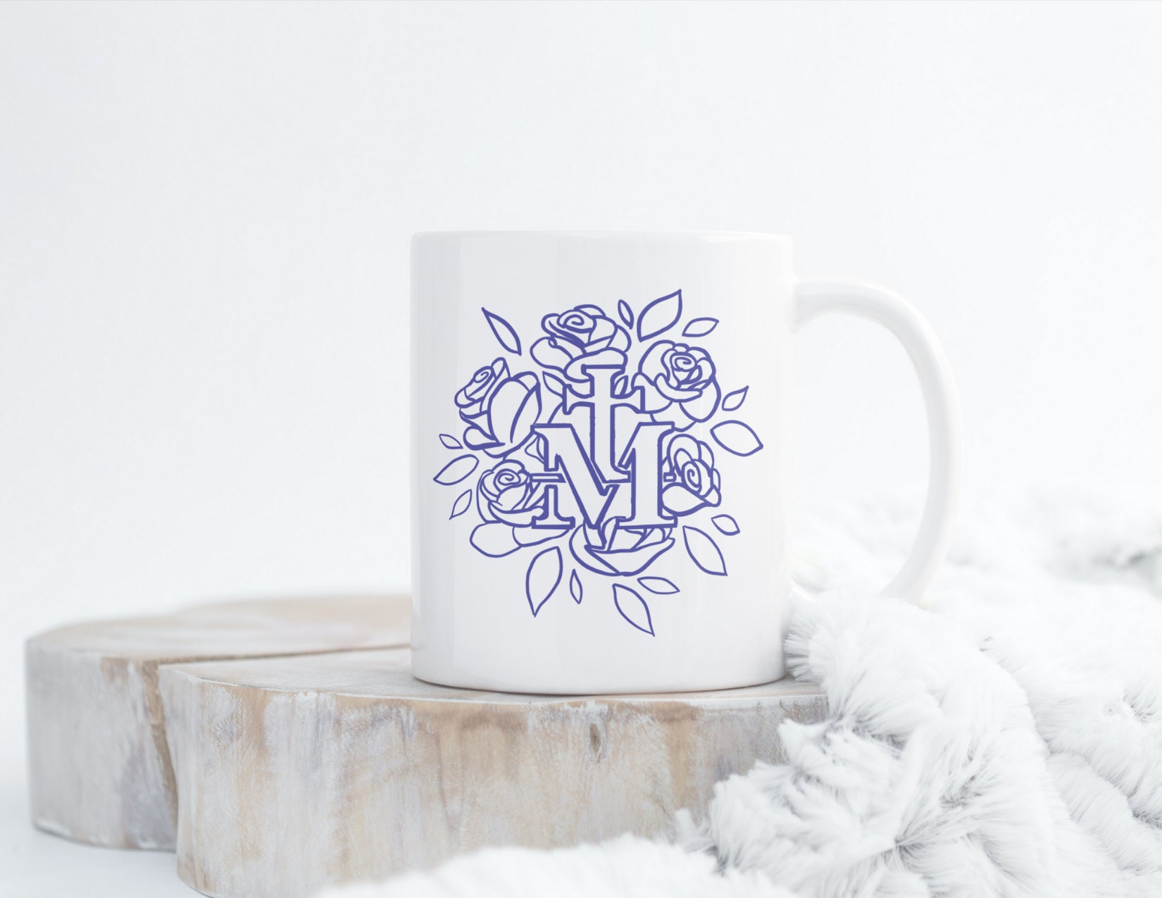 Marian Cross With Roses Pattern SVG, Christian Svg, Religious Svg ...