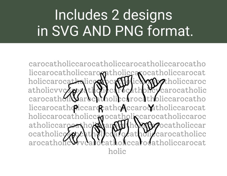 Prayer Hands Sign Language SVG Christian Svg Religious Svg - Etsy