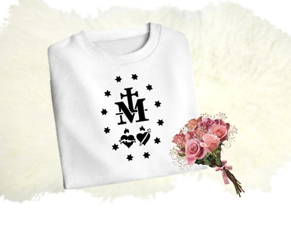 Medalla Milagrosa Cruz Mariana SVG Christian svg religioso - Etsy México