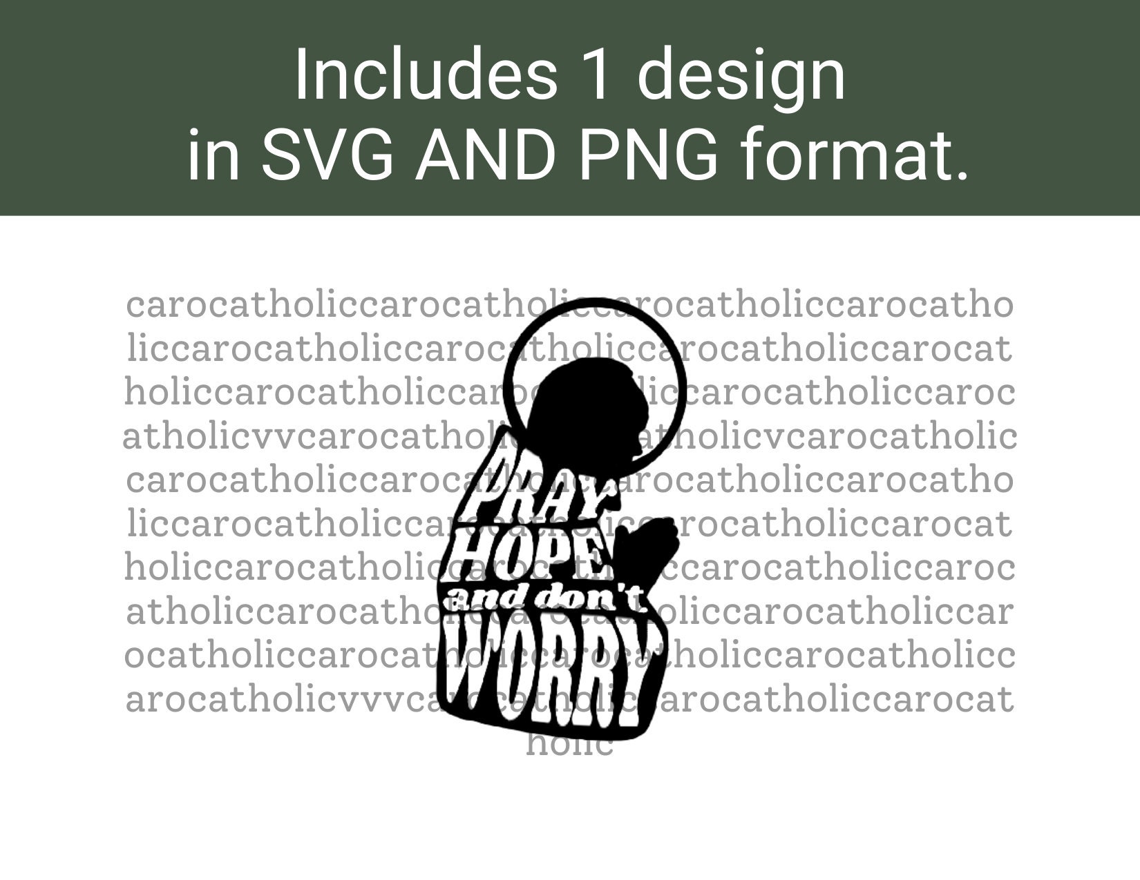 St Padre Pio SVG Pray Hope and Don’t Worry Our Lady Catholic SVG PNG ...