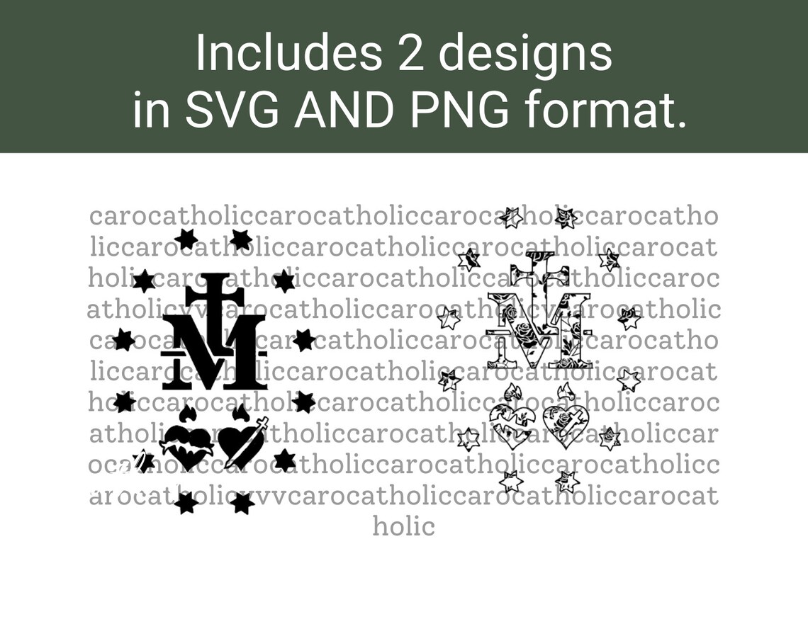 Miraculous Medal Marian Cross SVG Catholic SVG Christian - Etsy