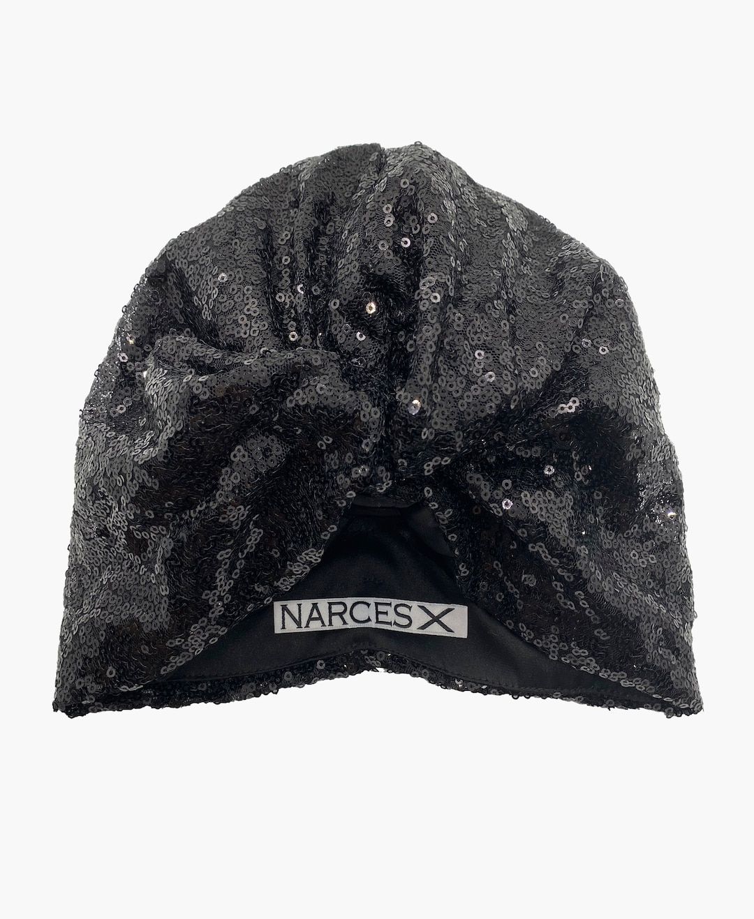 Silk Turban Mini Sequin Metallic Hair Accessory | Luxury Turban ...