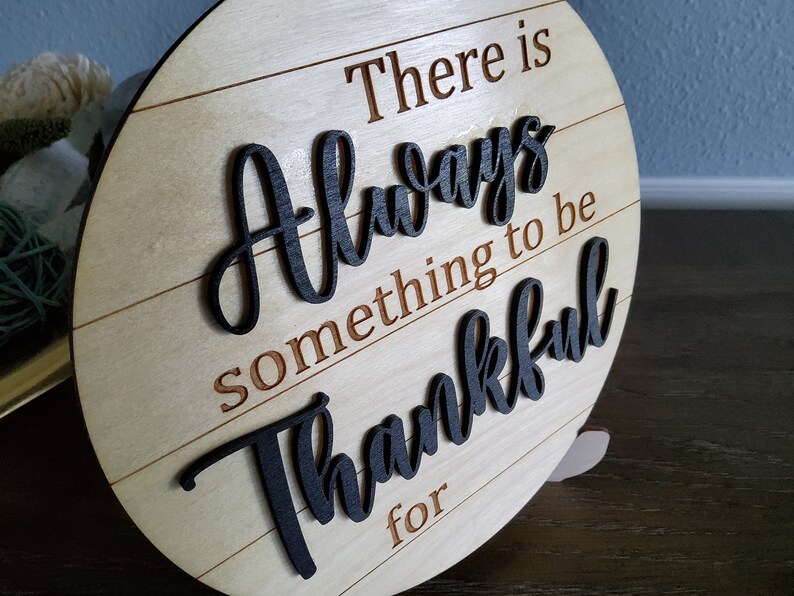 Farmhouse Shelf Decor /grateful, Always Something to Be Grateful for ...