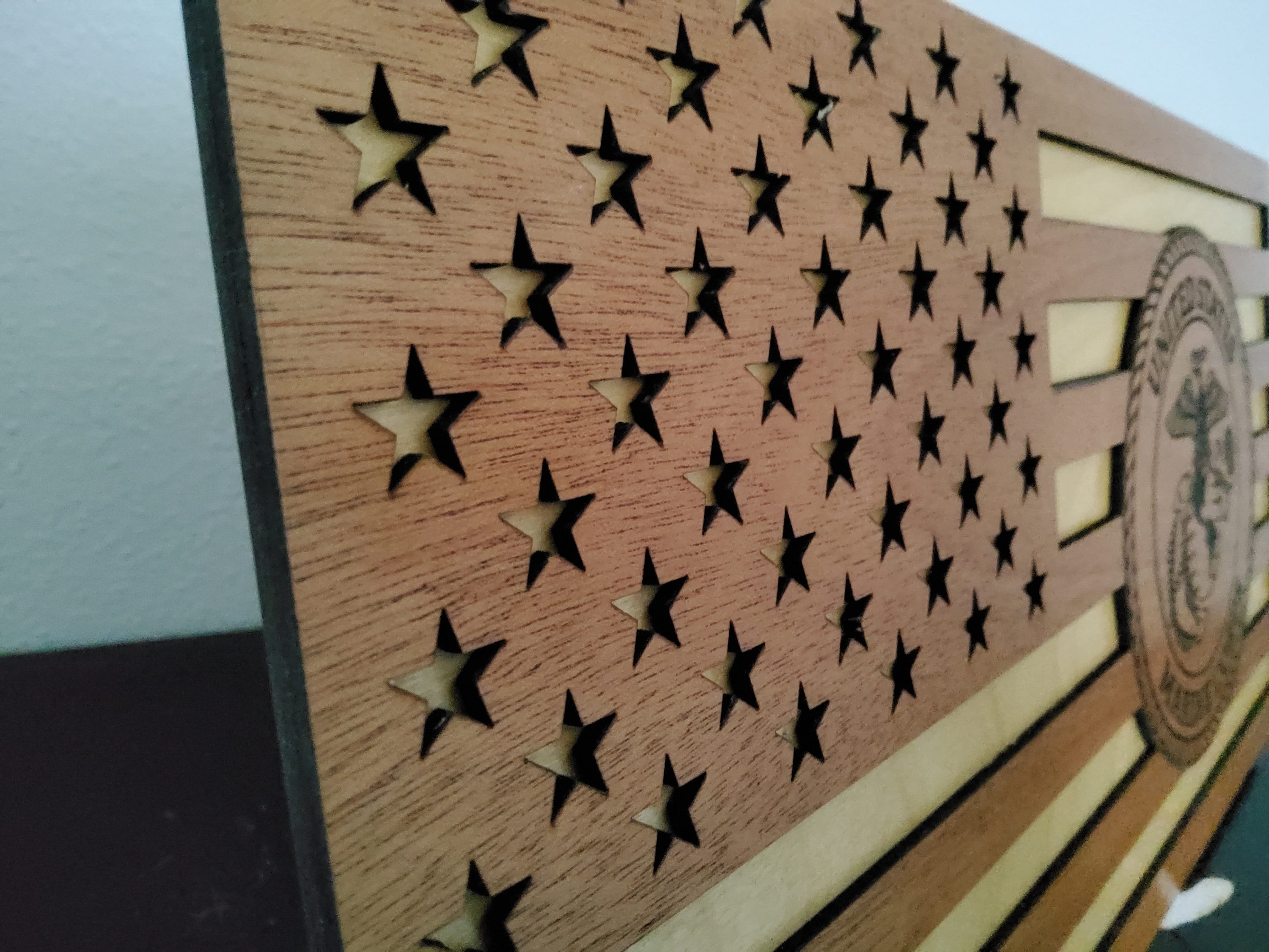 American Flag Marine Corps Flag Laser Engraved American Flag Gift Flag ...