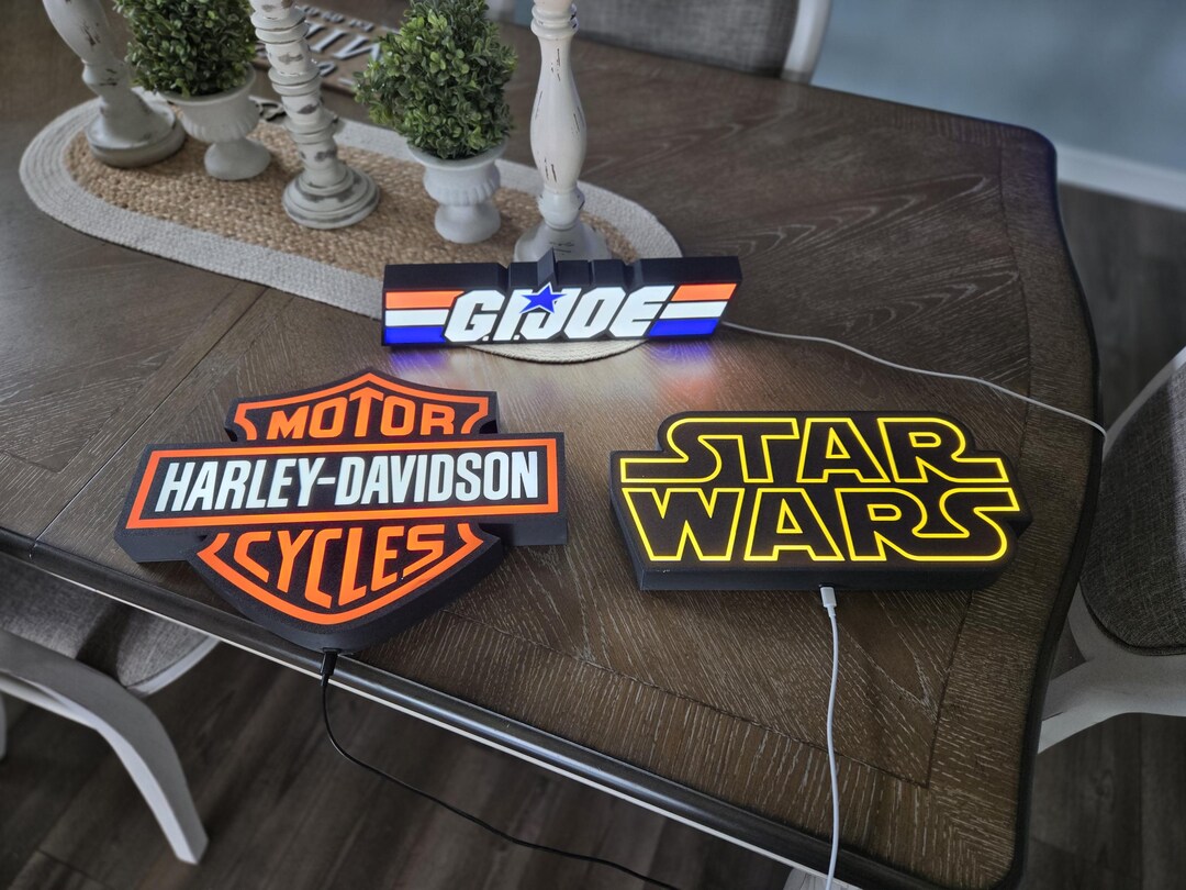 Custom Made Light Box Gift, for the Man Cave, Garage, Bar or Play Room ...