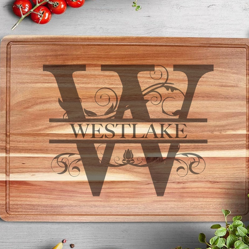 Monogram Cutting Board - Etsy