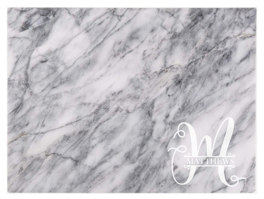 Laser Engraved Marble Cutting Board Wedding Gift Father Gift Mom Gift ...