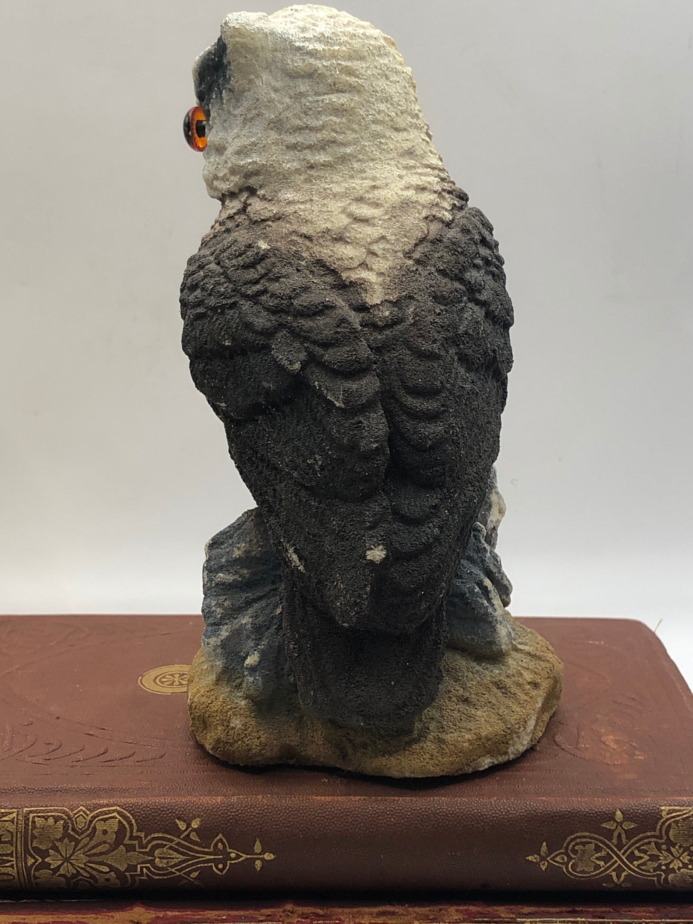 Owl Figurine Sand Sculpted. Small Statue. Figurine. Bird of - Etsy