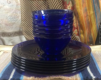 Cobalt Blue Glass Dishes | Etsy
