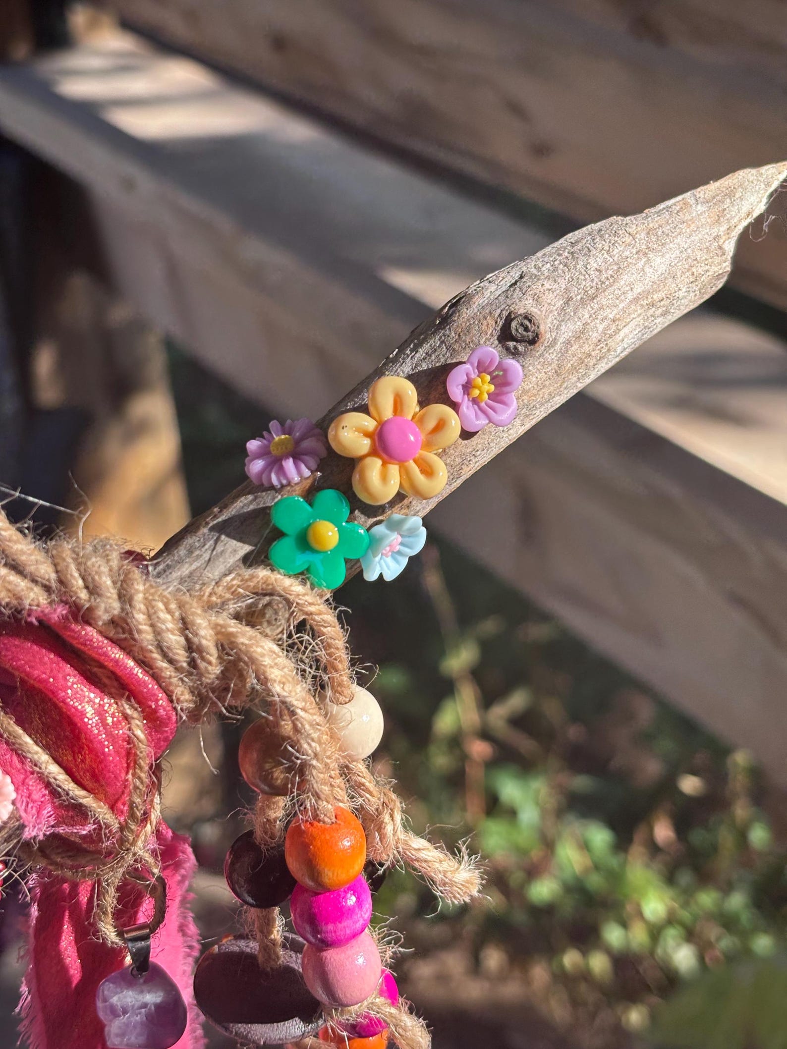 Handmade Boho Style Wind Chimes. Tiny Bells. Yard Art. Earthy Art ...