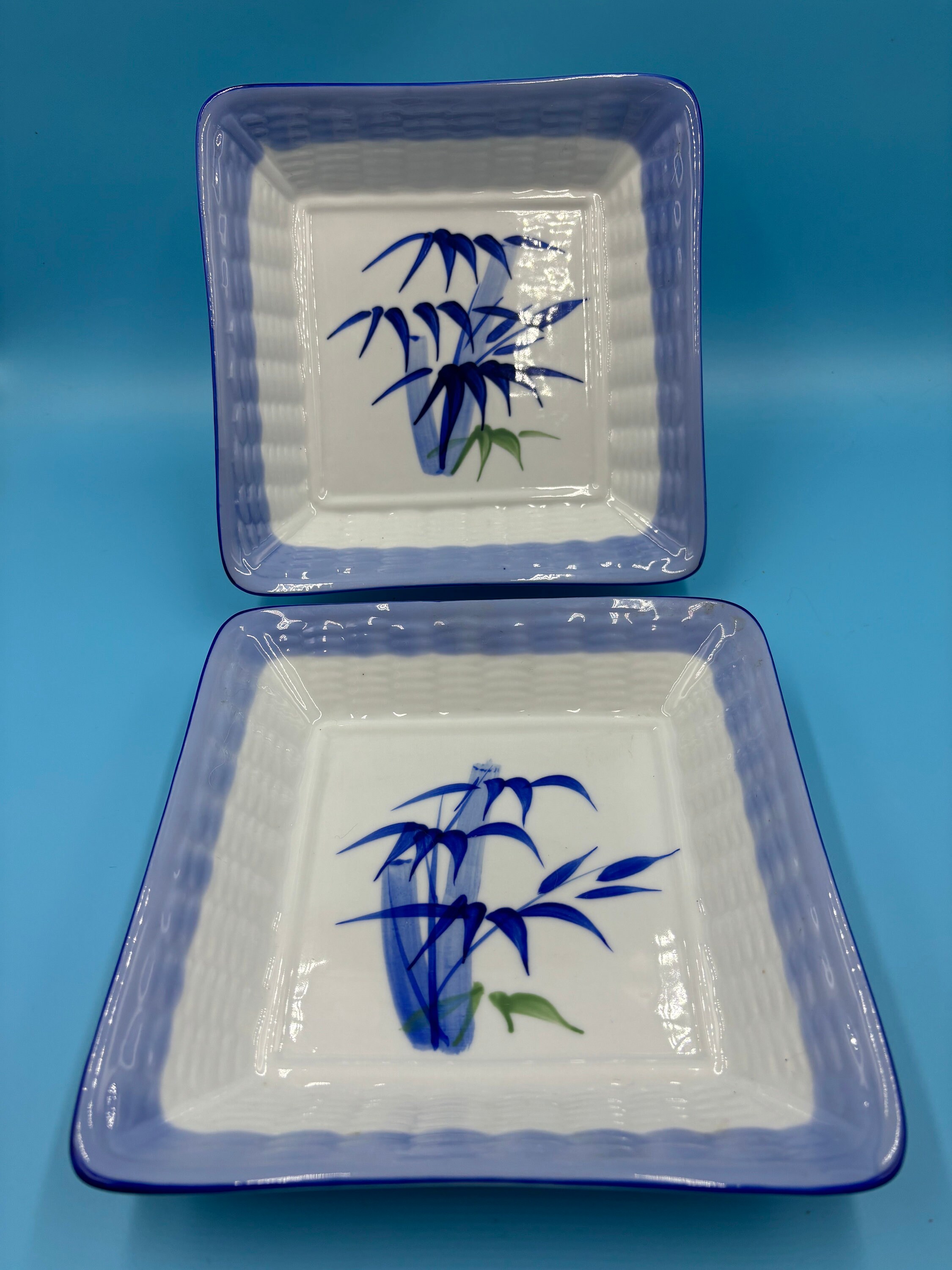 Jun Ye Porcelain Sushi Platter Set (10 Piece), Handpainted Nautical ...