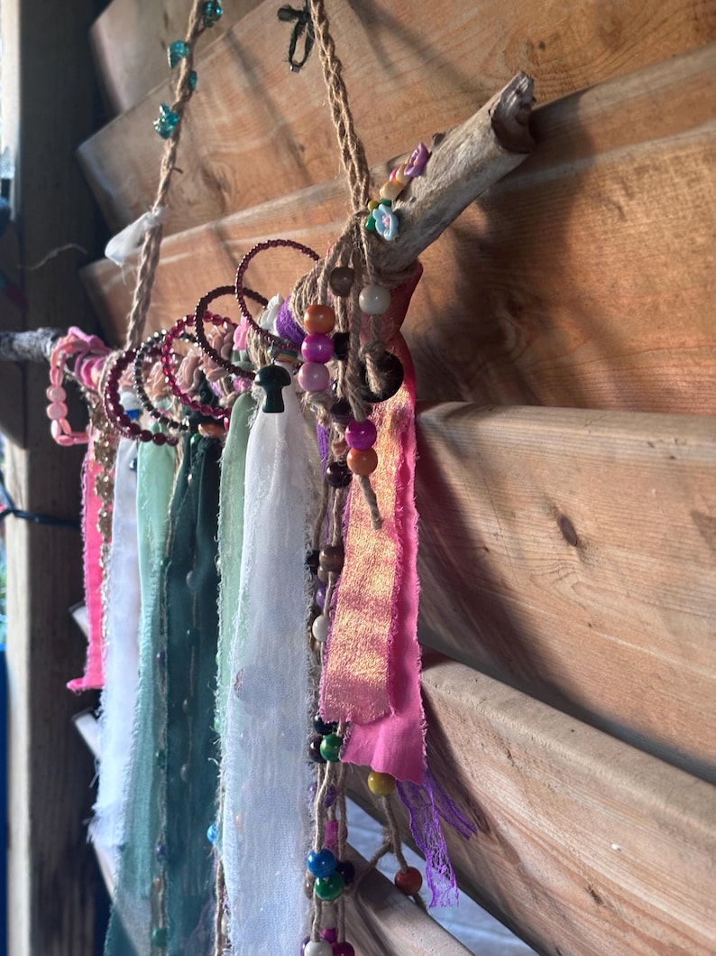 Handmade Boho Style Wind Chimes. Tiny Bells. Yard Art. Earthy Art ...