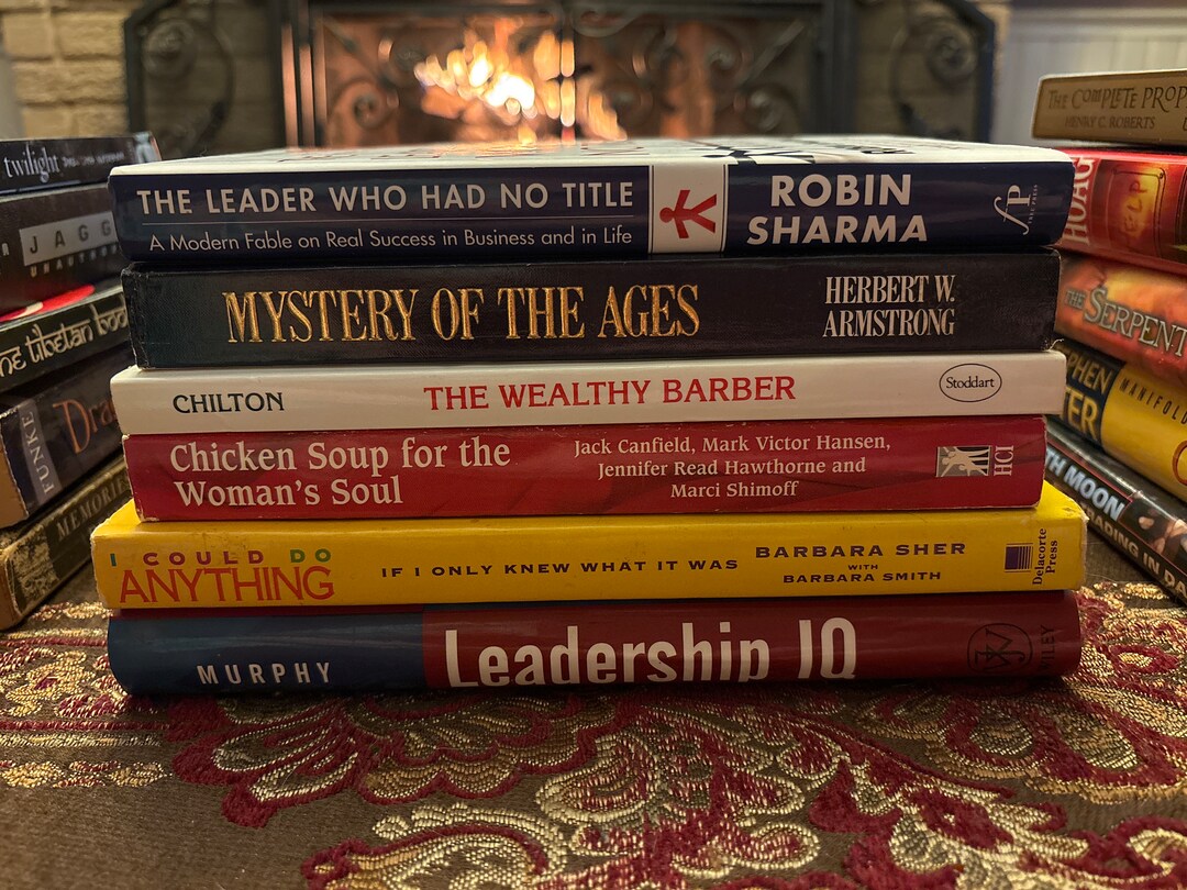 Self Help Book Collection: Leadership IQ, Chicken Soup for the Soul - Etsy