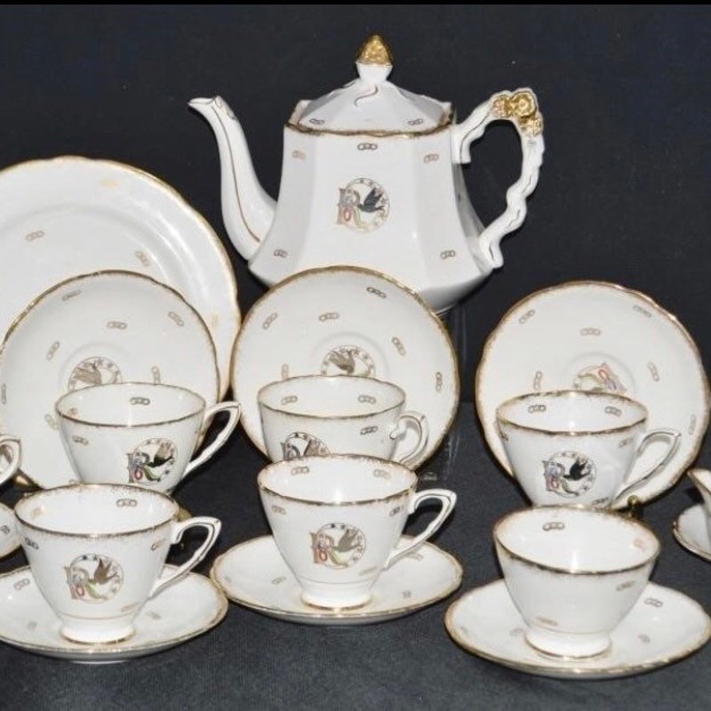 Bone China Tea Set - Etsy