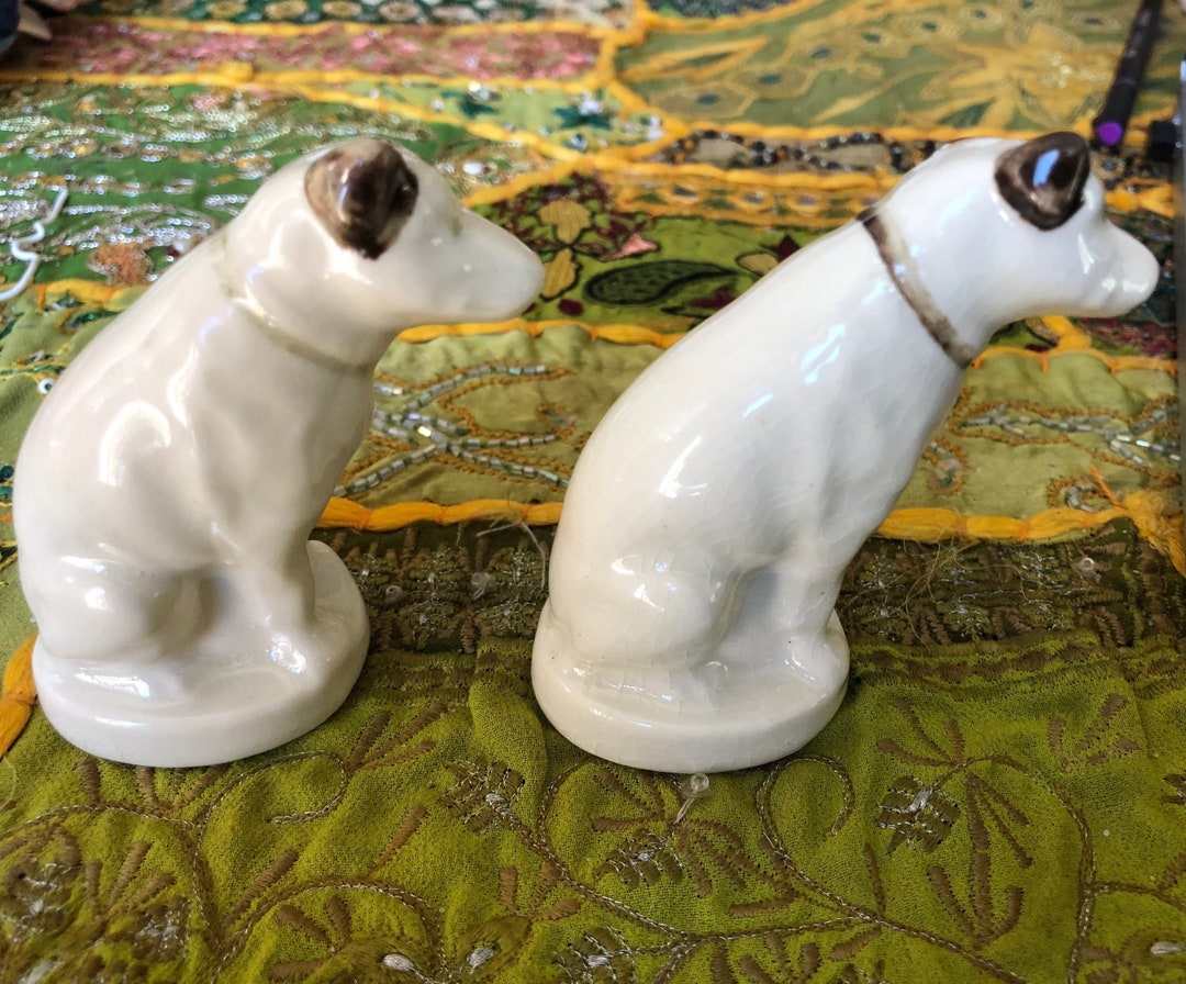 1950s RCA Nipper Mascot Dog Figural Salt & Pepper Shakers Radio Corp ...