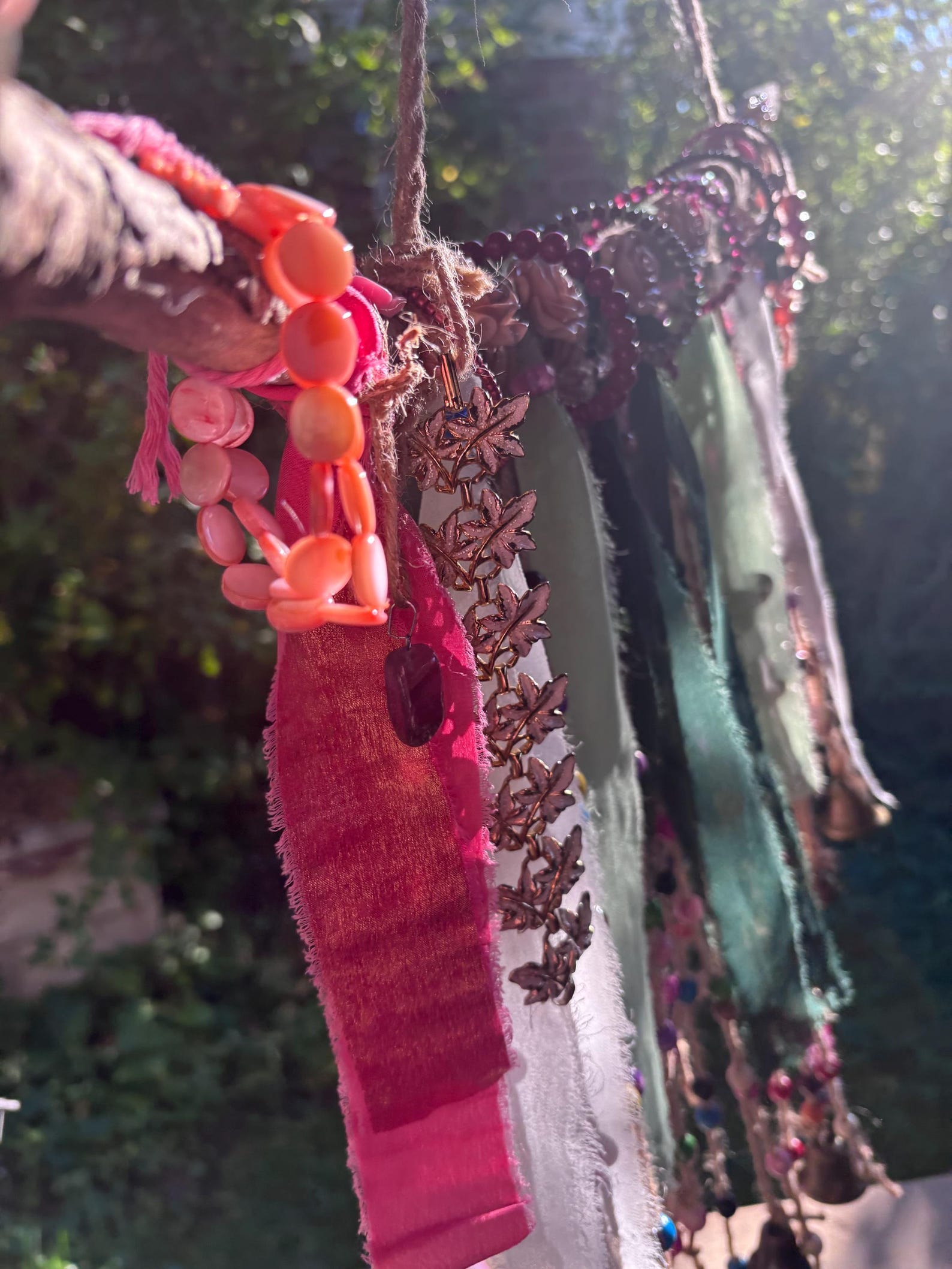 Handmade Boho Style Wind Chimes. Tiny Bells. Yard Art. Earthy Art ...