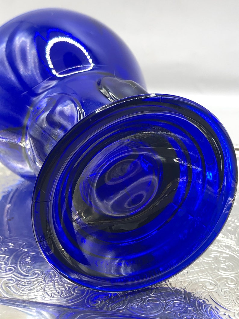 1930s New Martinsville Moondrop Pattern Cobalt Blue Glass - Etsy