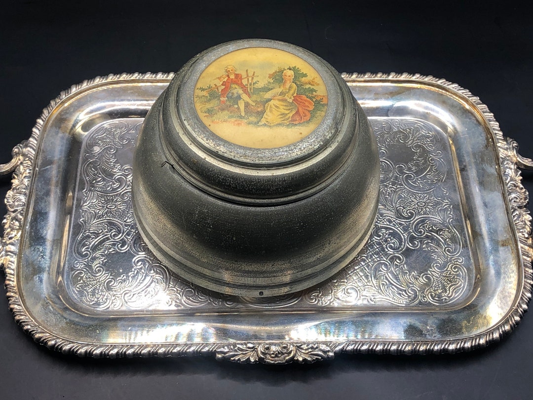Vintage Aluminum Powder Music Box - Plays Song “trovatore” - Etsy