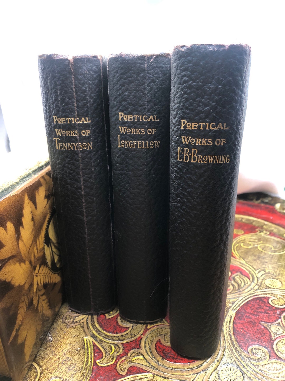 Poetical Works Collection of E.B. Browning, Longfellow, and Tennyson ...