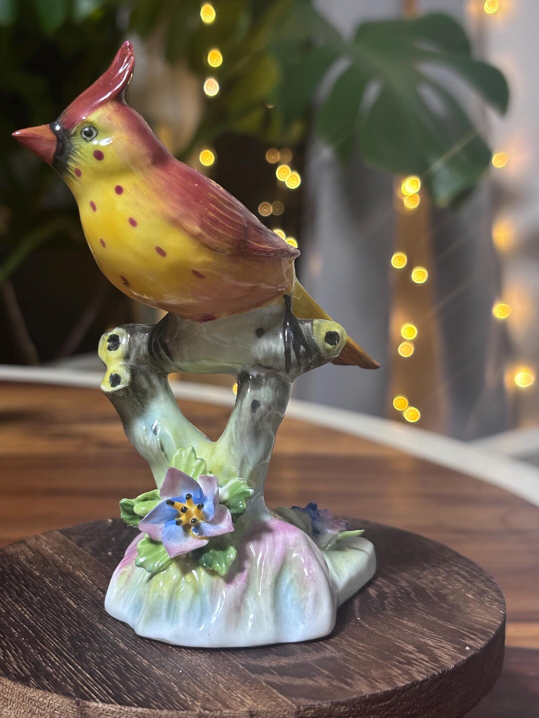 Royal Adderley Bone China Cardinal Figurine • Vintage England Bird ...