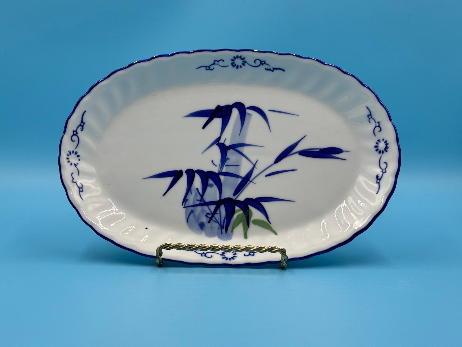 Jun Ye Porcelain Sushi Platter Set (10 Piece), Handpainted Nautical ...