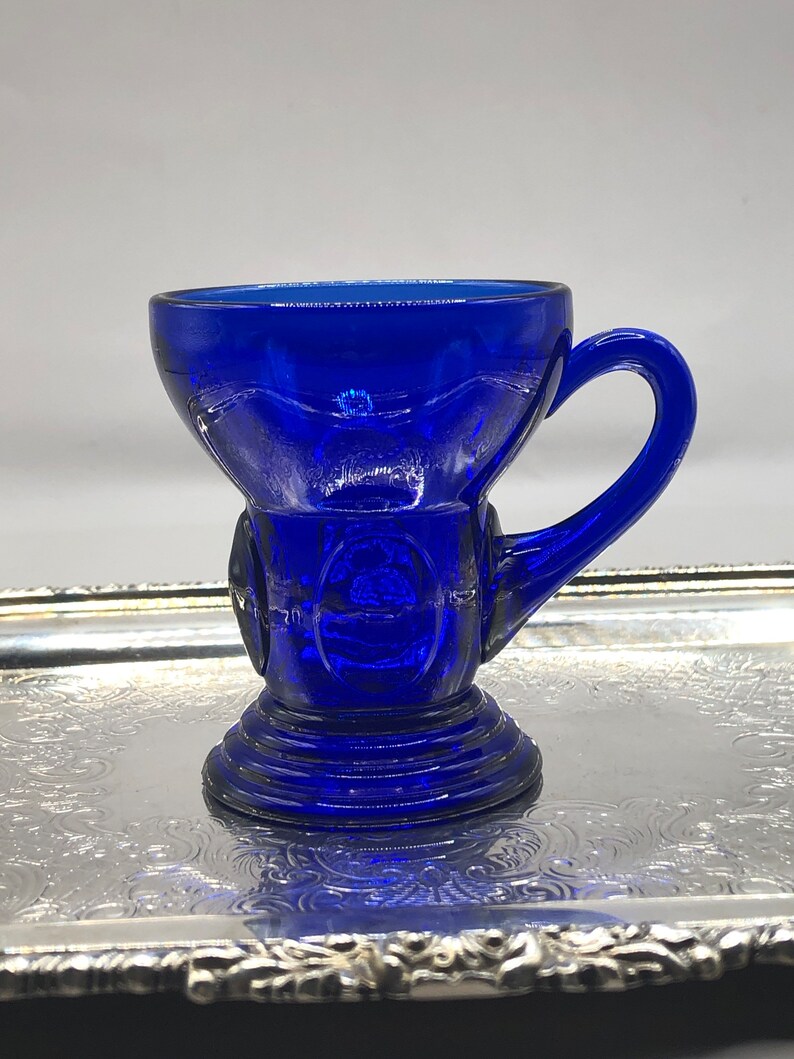 1930s New Martinsville Moondrop Pattern Cobalt Blue Glass - Etsy