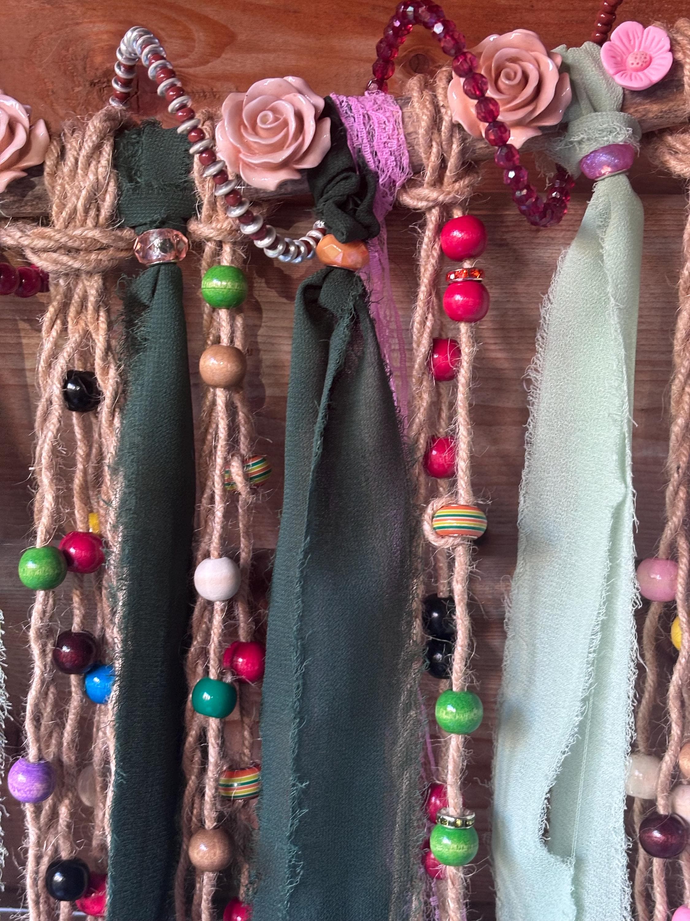 Handmade Boho Style Wind Chimes. Tiny Bells. Yard Art. Earthy Art ...