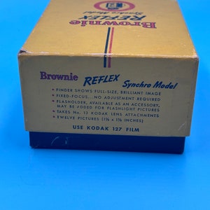 1950s MCM Brownie Reflex Synchro Model Camera. Uses Kodak 127 Film. - Etsy