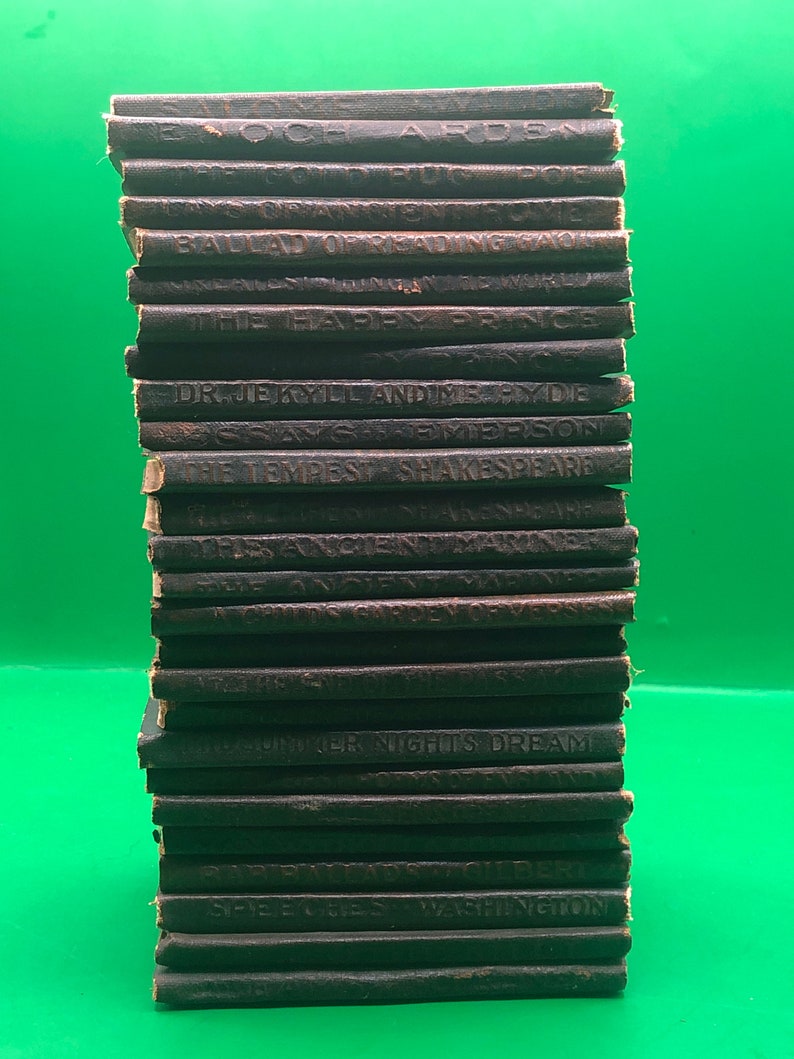 Antique 1920 the Little Leather Library W/26 Publishings. Redcroft ...