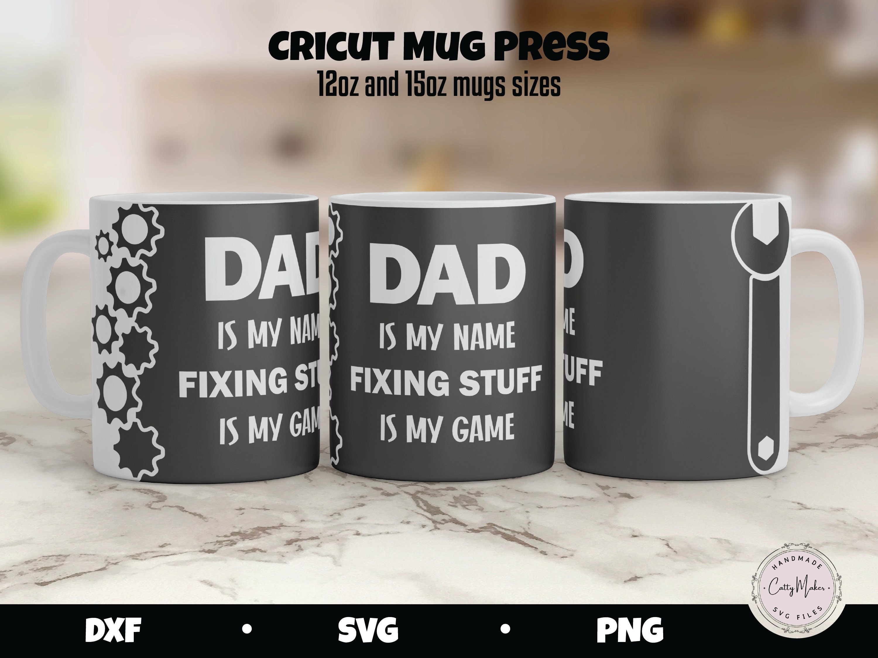 Cricut Mug Press SVG Dad Mug SVG Digital Download - Etsy Canada
