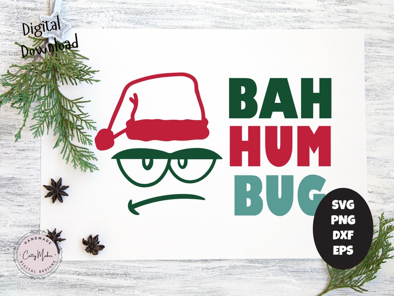 Bah Humbug SVG, Funny Christmas Cut File (digital Download) - Etsy