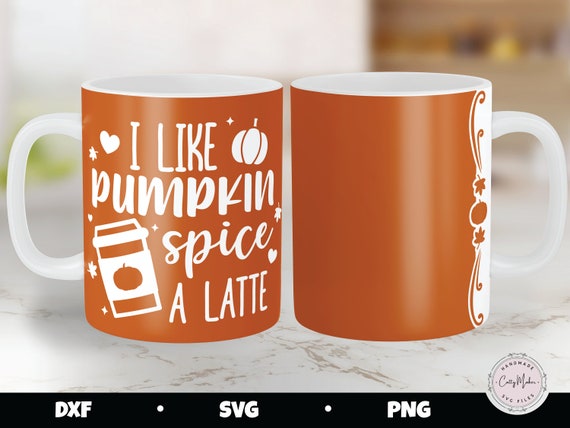 Fall Coffee Mug SVG Fall Mug Design Pumpkin Spice SVG I | Etsy