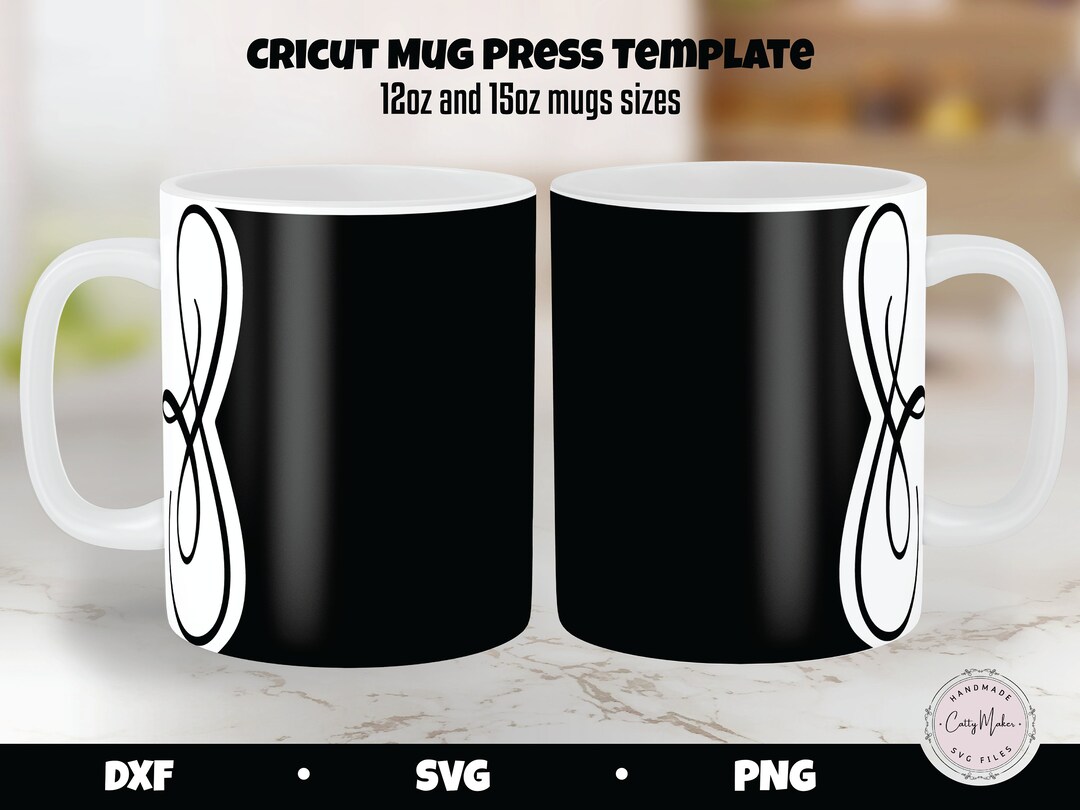 Cricut Mug Press SVG, Mug Press Template, Infusible Ink SVG, Mug Border ...