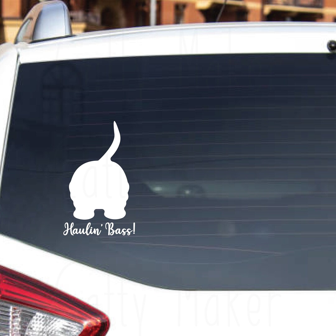 Haulin' Bass! Basset Hound SVG - Digital Download - Car Decal - Cricut ...